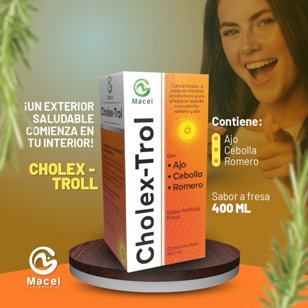 CHOLEX-TROL JARABE CON AJO CEBOLLA Y ROMERO X 400 ML – Vinat – Vive ...